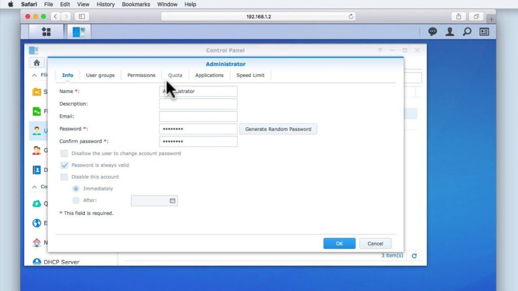 How to setup a Synology NAS | Part 6 | Reviewing user account settings ...
