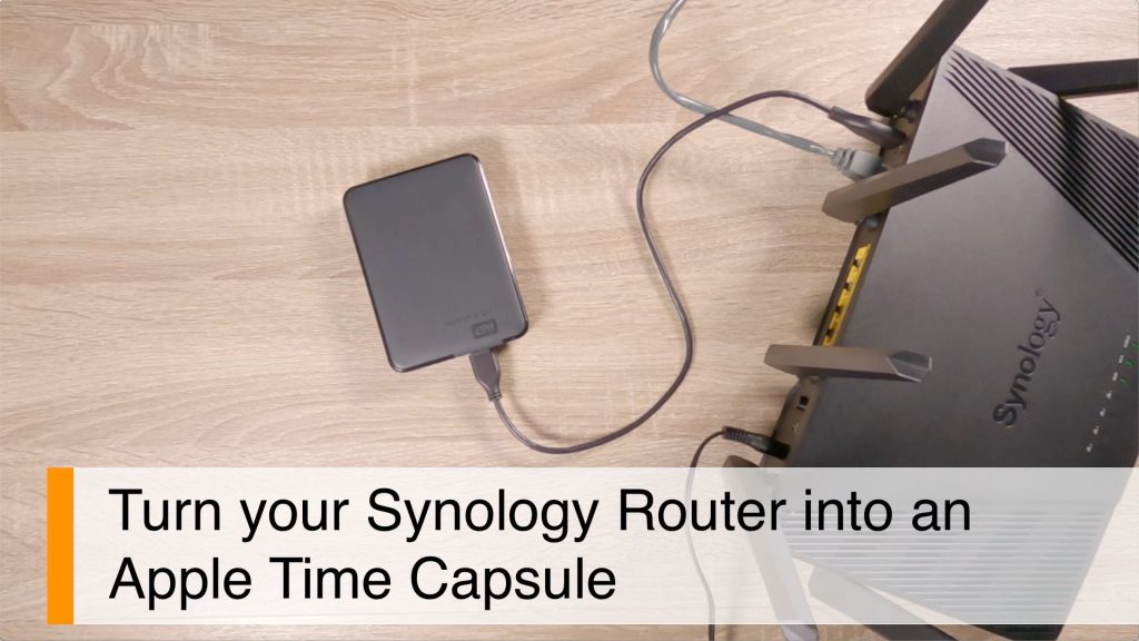 Setup Time Machine on a Synology router | mydoodads.com